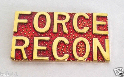 FORCE RECON (1") US MARINE CORP Military Hat Pin 15336 HO | eBay