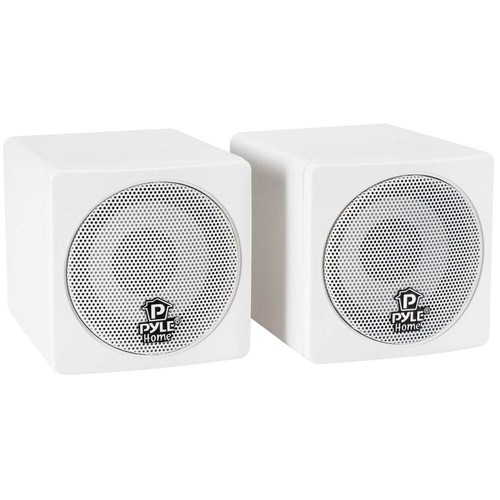 Pyle PCB3BK (BLACK NOT WHITE) Mini Cube Bookshelf Speaker | eBay