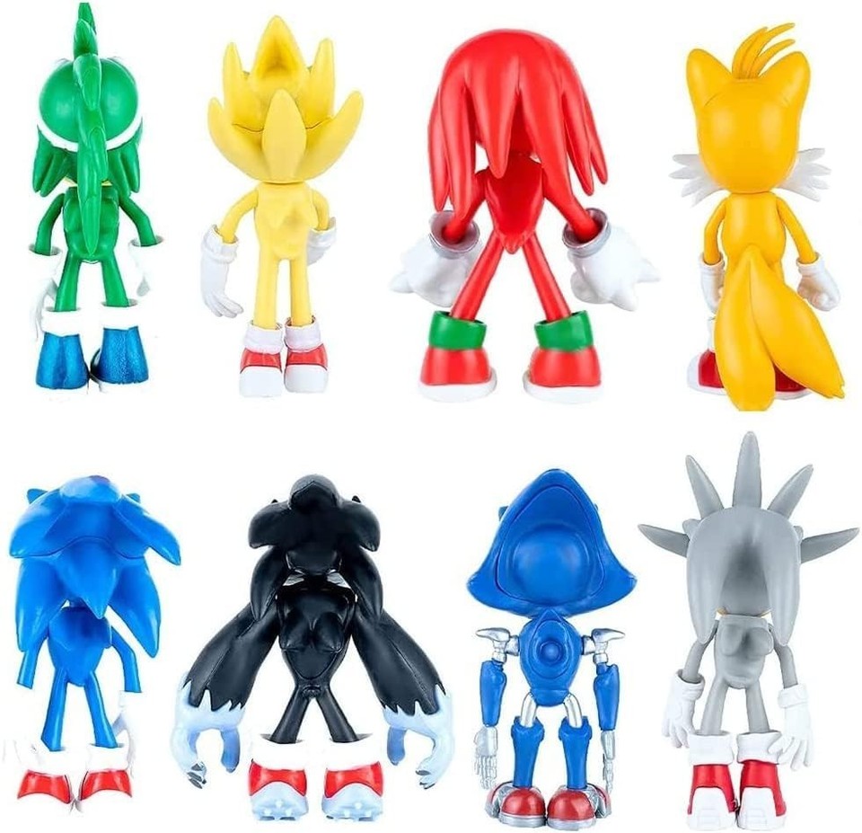 Sonic Anime The Hedgehog Toys -8 Pack Sonic Figurines -Sonic Toys,Sonic ...