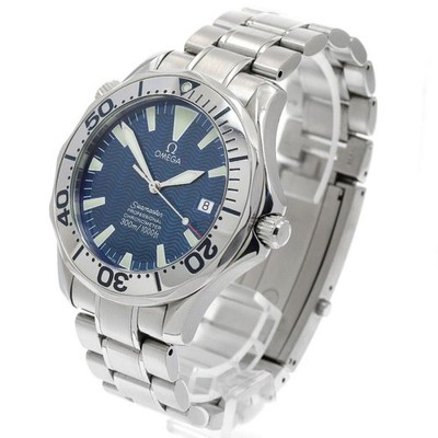 OMEGA SEAMASTER 300 2255.80 41mm SS Blue Dial Automatic Date #C599 | eBay