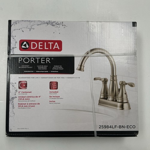 Delta Porter Bathroom Faucet Brushed Nickel 25984LF-BN-ECO | eBay