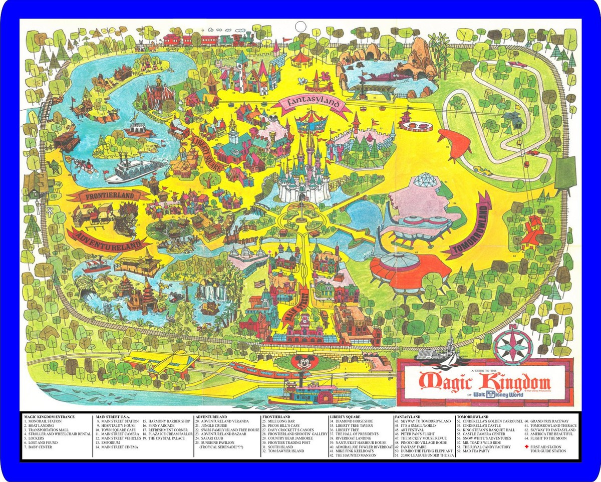 Walt Disney World Magic Kingdom Map