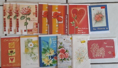 Glückwunschkarten Muttertag Beste Mama Posten Karten 13 Stück sortiert ...