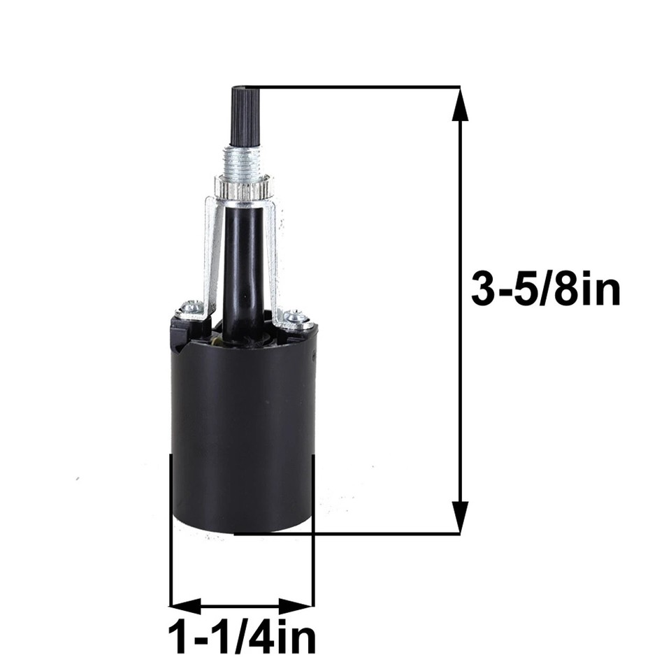 On/Off Phenolic Rotary Switch Long Bottom Turn Socket E26 NEW ZE-307G ...