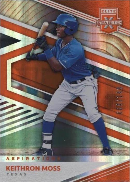 2020 Panini Elite Extra Edition - Keithron Moss #154 Aspirations Orange ...