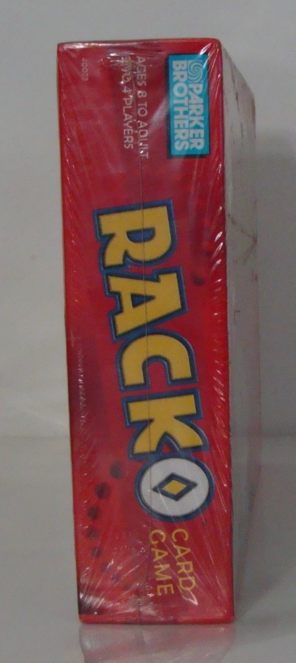 RACKO Strategy Card Game 1997 New & Sealed Parker Brothers 40073 Ages 8 ...