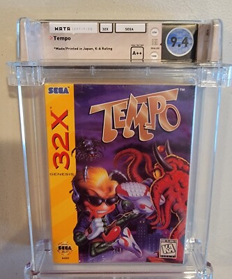 Tempo (Sega Genesis 32X,1995) RARE New Wata Graded 9.4 A++ | eBay