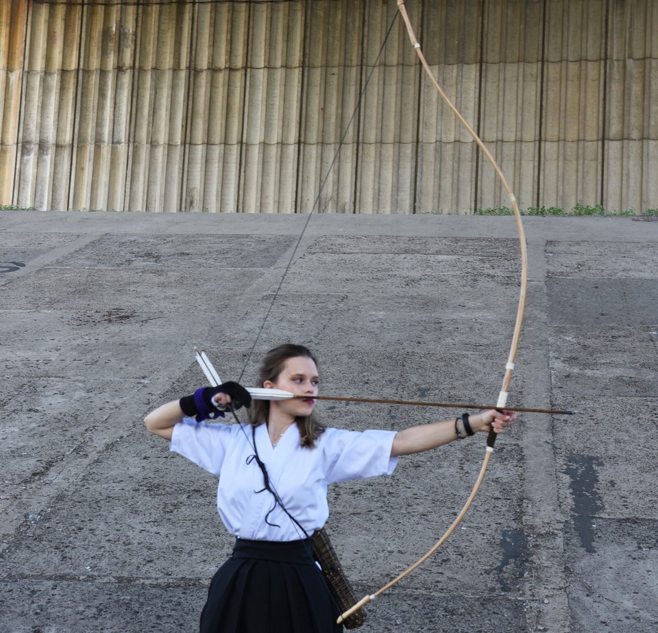 Yumi Bow, Kyudo Samurai Yumi Bow 86", Japanese Archery Long Bow, Daikyu ...