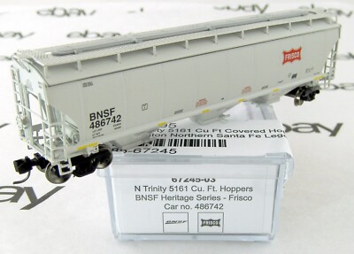 N Scale Trinity 5161 Cu Ft Covered Hopper - BNSF Frisco #486742 - IMRC ...