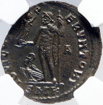 LICINIUS I Authentic Ancient 313AD Cyzicus Roman Coin JUPITER EAGLE NGC ...