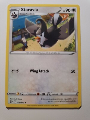 Staravia 118/172 Uncommon Brilliant Stars Pokemon Card Near Mint | eBay Australia