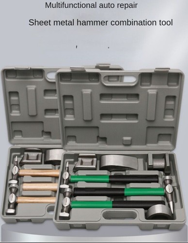 7Piece SheetMetal Hammer Multi-functional AutomotiveDent Repair Sheet ...