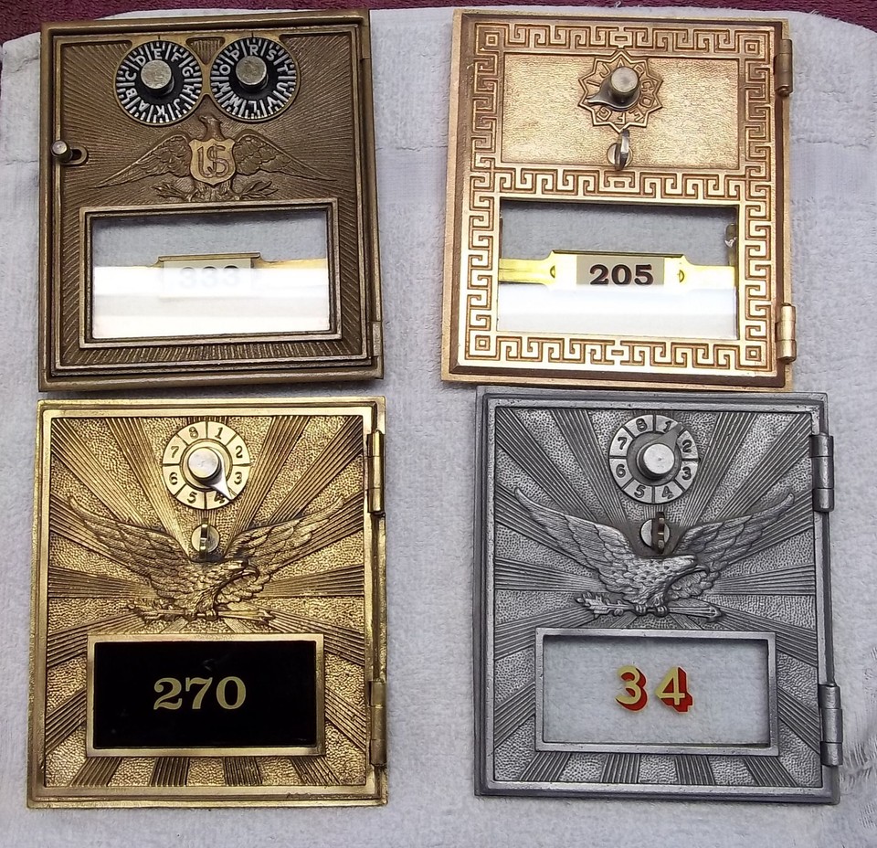 Oak Bank Cabinets for Size 2 "Eagle and Dual Dial" Post Office Box ...