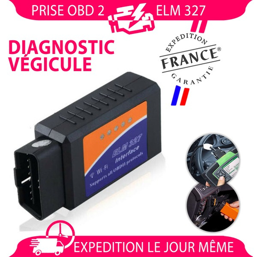 Prise ODB2 ELM327 - Interface Wi-Fi - Diagnostique PC Android iPhone | eBay