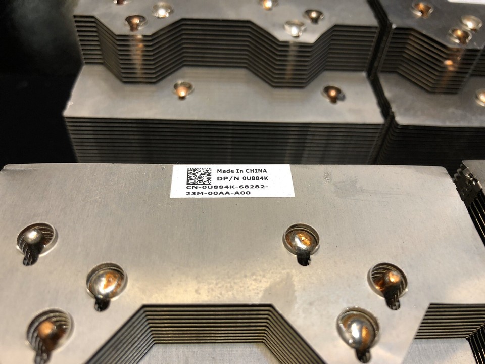 (4) Dell PowerEdge R910 CPU Heatsink 0U884K - Free Shipping | eBay