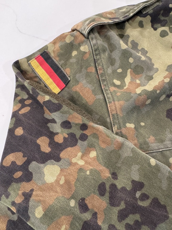 German Military Flecktarn Parka Camouflage Sturm European Hooded Jacket ...