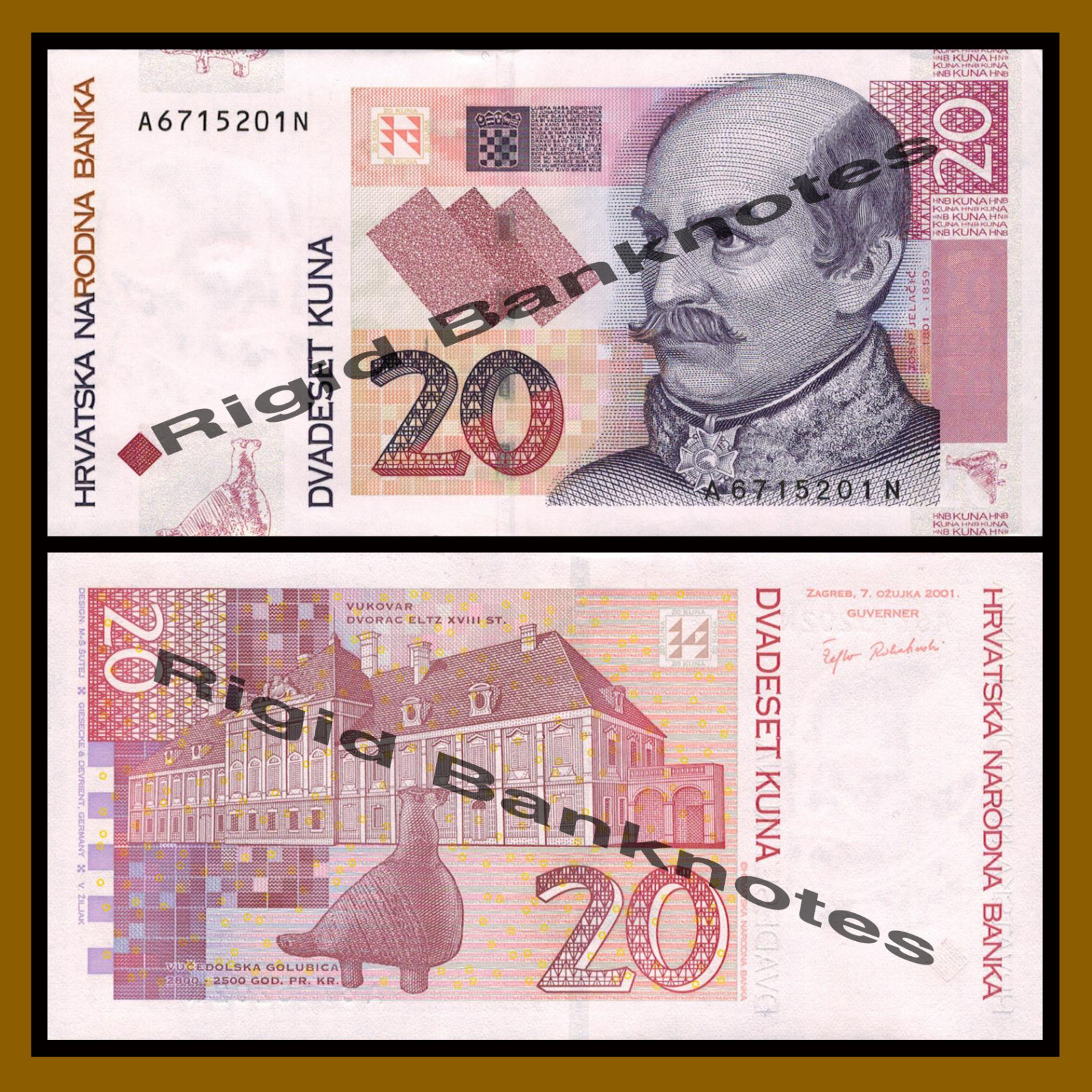 Croatia 20 Kuna, 2001 P-39a Unc | eBay