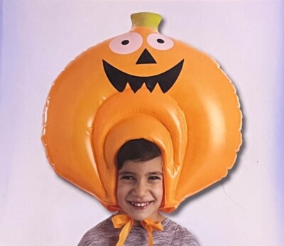 Creatology Halloween Inflatable PUMPKIN Shaped Wig/Hat One Size Fits ...