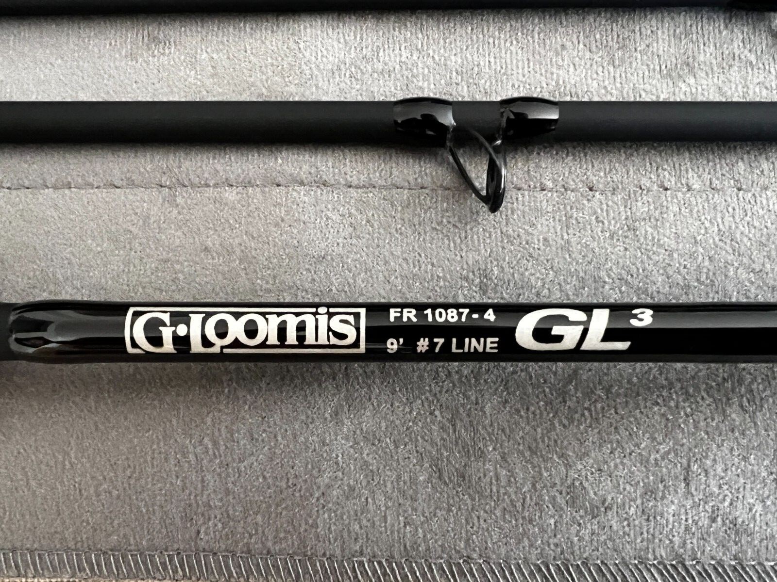 Loomis GL3 FR-1087-4 Fly Rod, Sock & Tube 9ft, 4Piece, #7Line | eBay