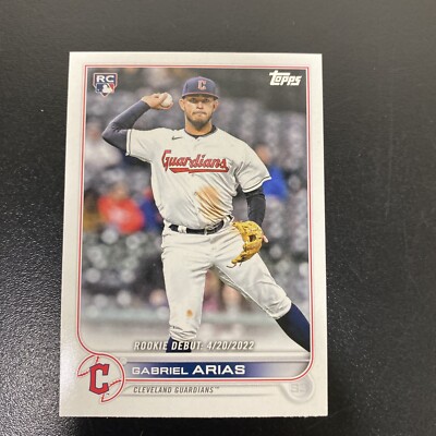 2022 Topps Update Gabriel Arias Cleveland Guardians Rookie Debut #US321 ...