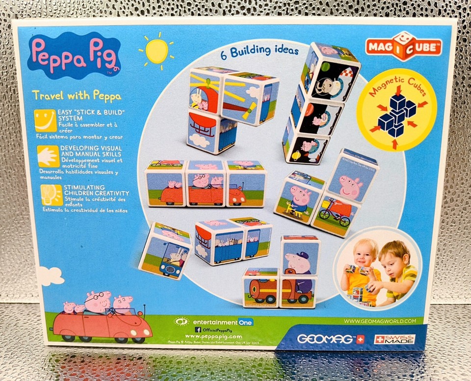 Peppa Pig Magicube Travel With Peppa Magnetic Cubes Made In Switzerland ...
