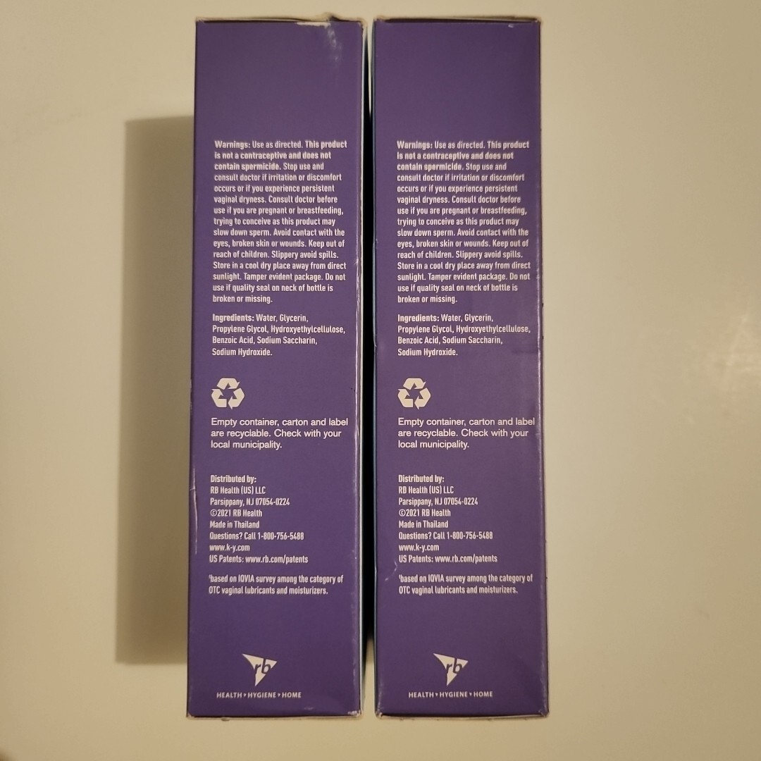 KY Ultra Gel Slide Premium Water Based Personal Lubricant 4.5 oz X2 Exp ...