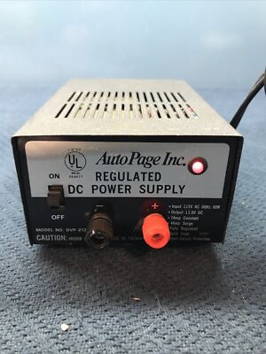 Auto Page Model DVD-212 Regulated DC Power Supply Solid State. | eBay