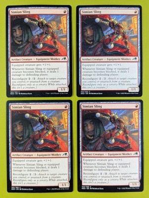 Simian Sling x4 Kamigawa: Neon Dynasty 4x Playset Magic the Gathering ...