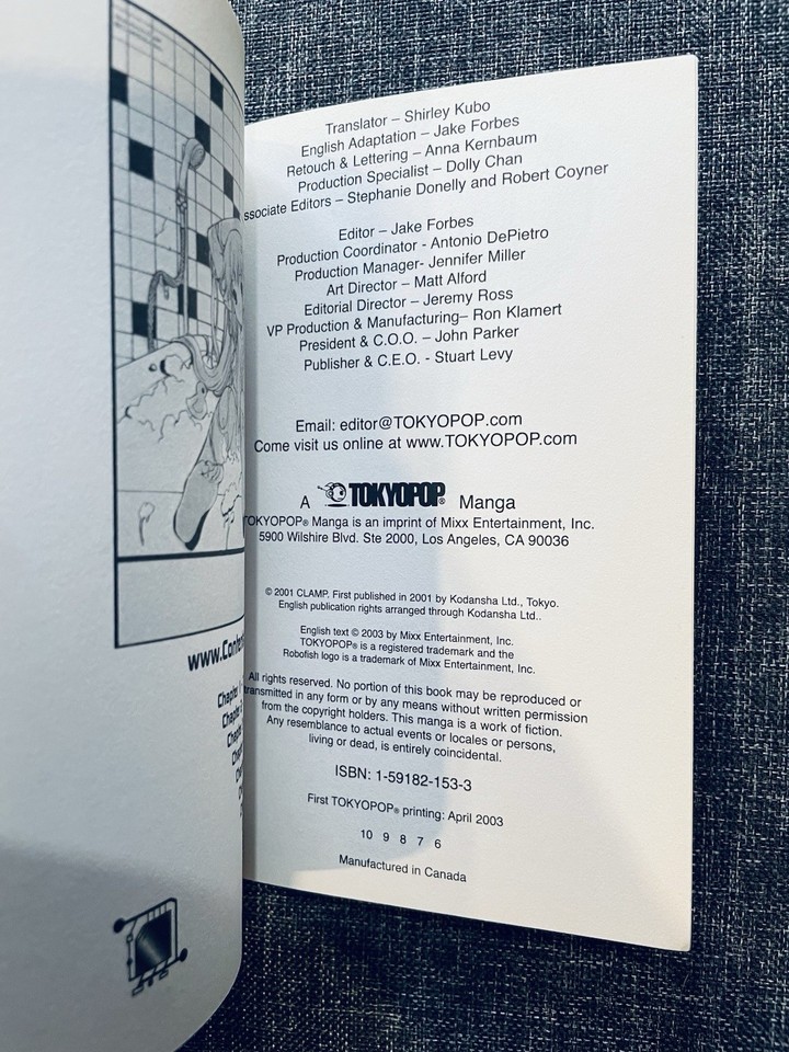 Chobits English Manga Vol. 1-8 Complete Tokyopop VG Condition ⭐️First ...