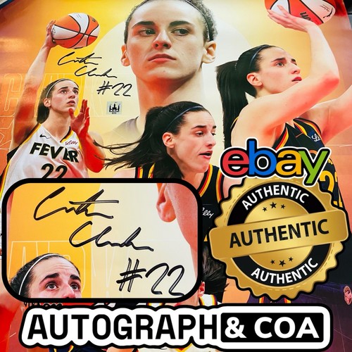 🏀 Caitlin Clark Autograph Signature Signed Poster Indiana Fever W/COA ...