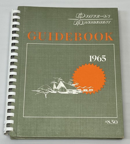 Vintage Book DRIVE-IN MANAGEMENT GUIDEBOOK 1965 Company Business ...