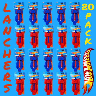 🔥 Hot Wheels Track Builder Lot of 20 LAUNCHERS w Connector 10 Blue 10 ...