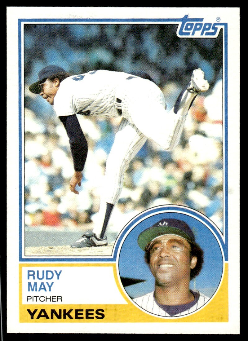 1983 Topps Baseball Card Rudy May New York Yankees #408 | eBay