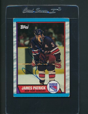 1989/90 Topps #90 James Patrick Rangers Signed Auto *B1693 | eBay