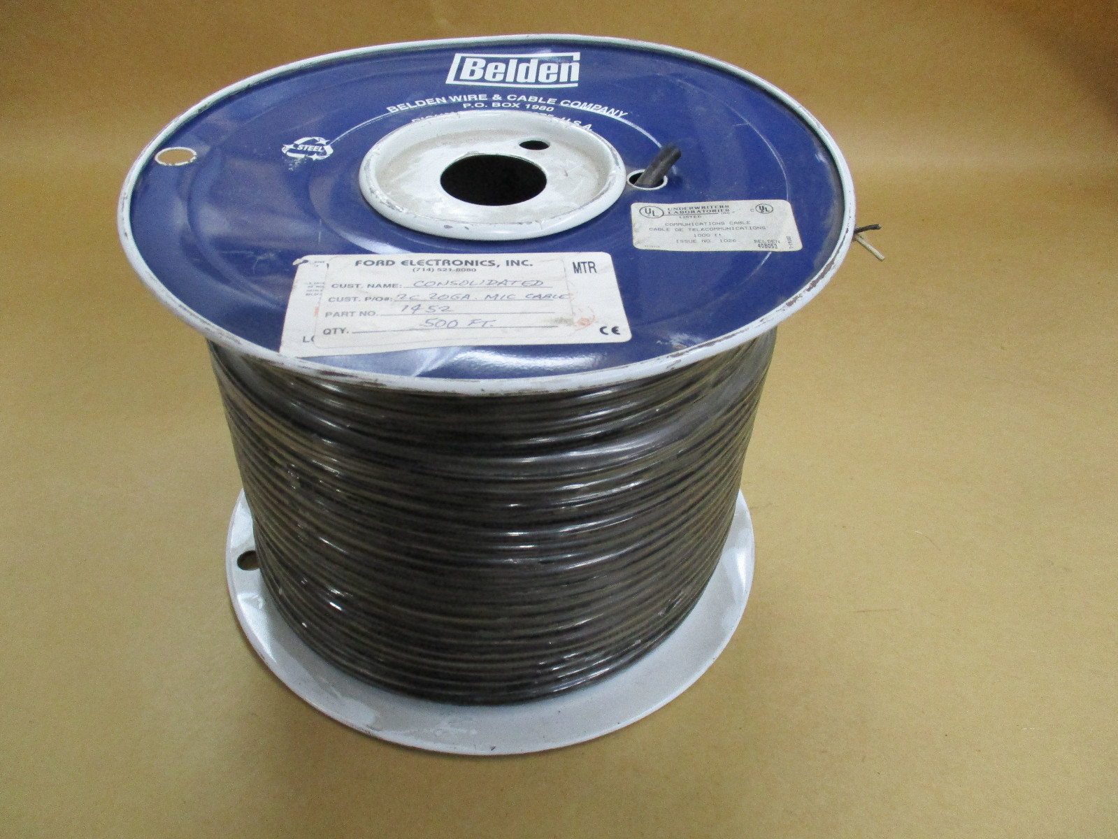 1452 500FT. 20AWG 2 CONDUCTOR BELDEN MICROPHONE CABLE | eBay