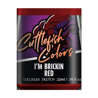 Cephalopod Studios Cuttlefish Color Paint I'm Brick'in Red New | eBay