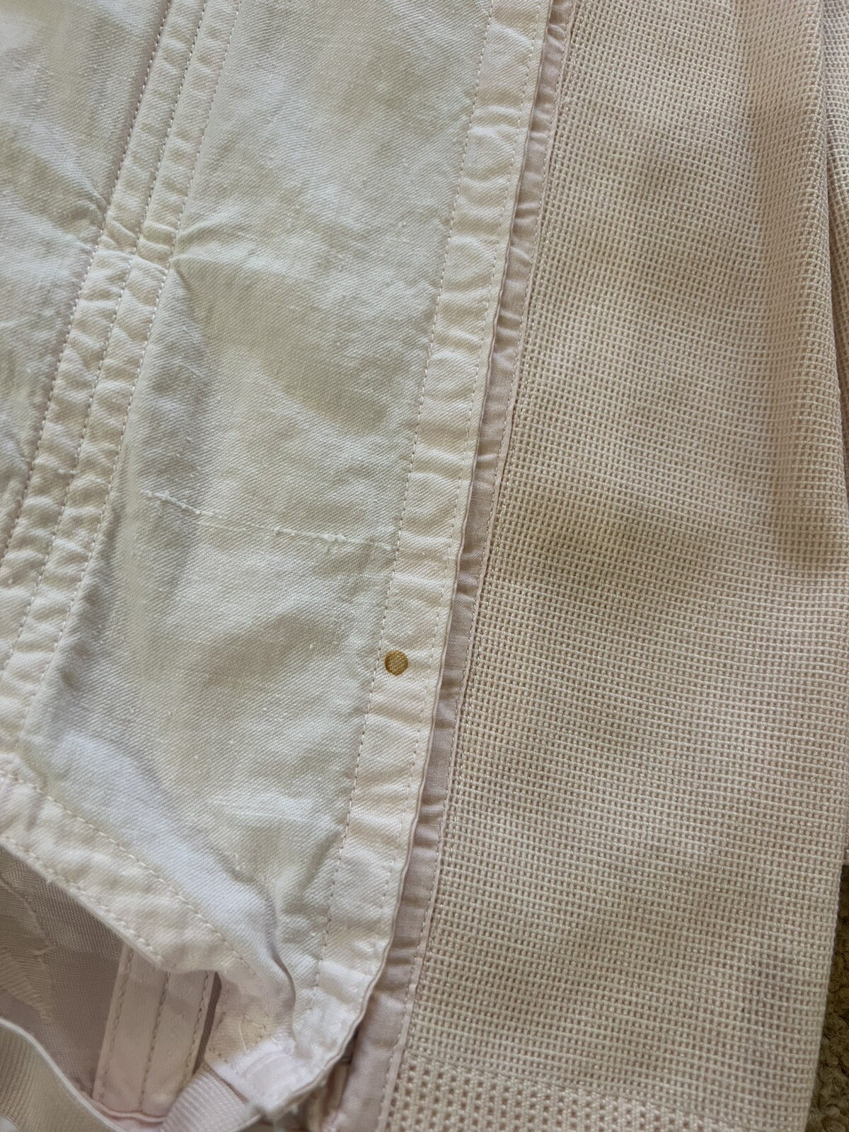 VTG 40s PINK Open Bottom GIRDLE Firm LACE Corset GART… - Gem