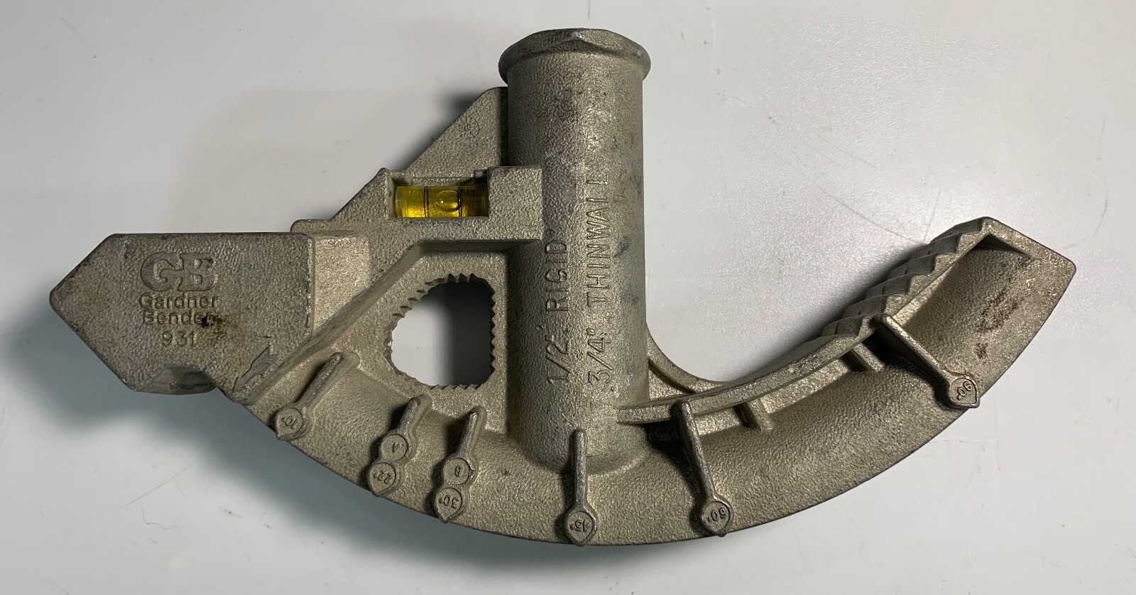 Gardner No. 931 Conduit Pipe Bender Head 3/4” Thinwall 1/2” Rigid Pipe ...