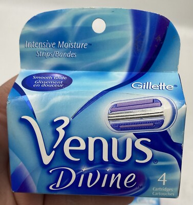 Gillette Venus Divine Razor Cartridges 4 Pack Brand NEW FREE SHIPPING ...