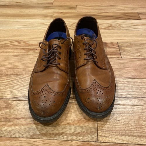 ALLEN EDMONDS Walnut LEIDEN Wingtip Leather Dress Shoes 1992 Men's sz 8 ...