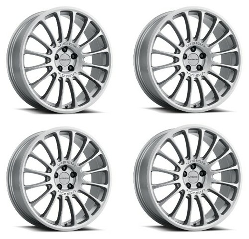 Set 4 17" Vision Street 477 Monaco Graphite Wheels 17x7 5x4.25 (5x108 ...