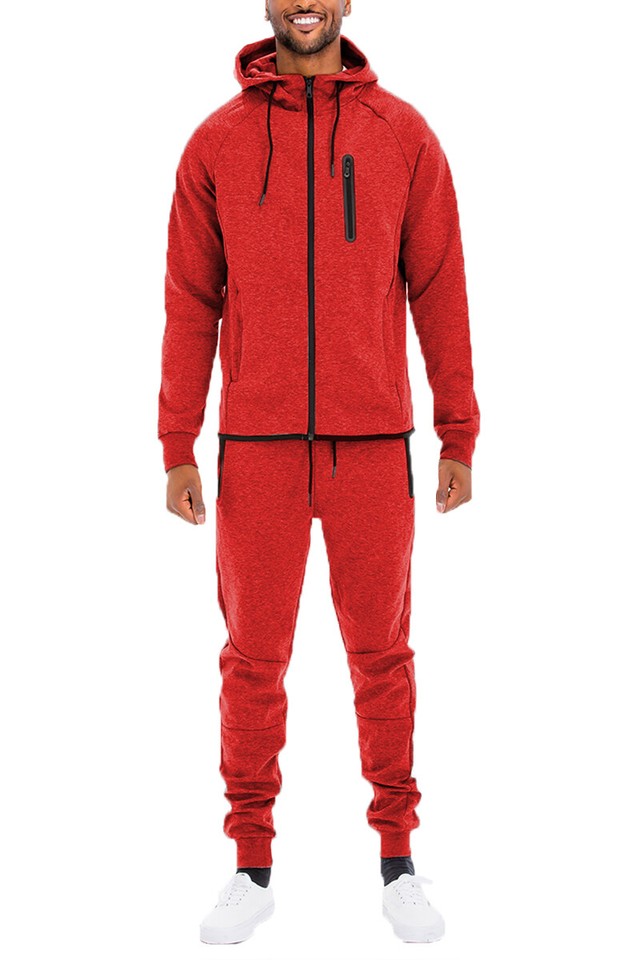 Men’s Tracksuit Set – Tech Fleece Track Suit Hooded Jacket and Pant Set ...