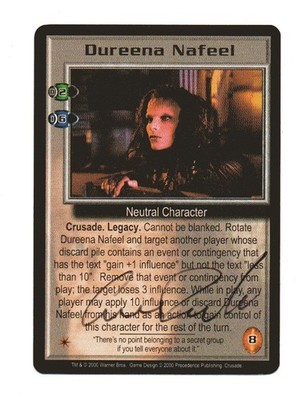 BT's Babylon 5 CCG Dureena Nafeel Embossed / Autograph NM never played ...