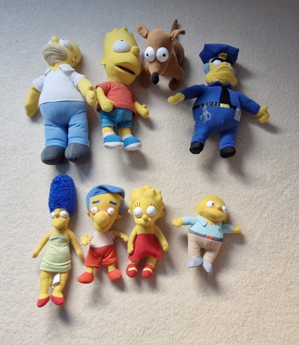 The Simpsons Soft Toy Plush Bundle - Homer Bart, Lisa, Marge, Santa ...