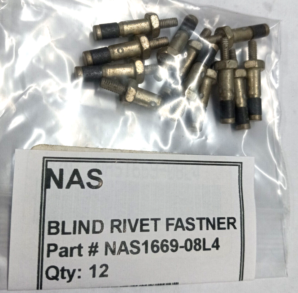 PN# NAS1669-08L4 Blind Rivet/Fastener (12/Pack) | eBay
