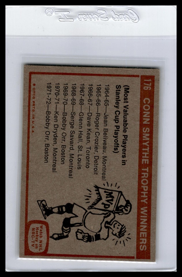 1972 Topps #176 Conn Smythe Trophy A | eBay