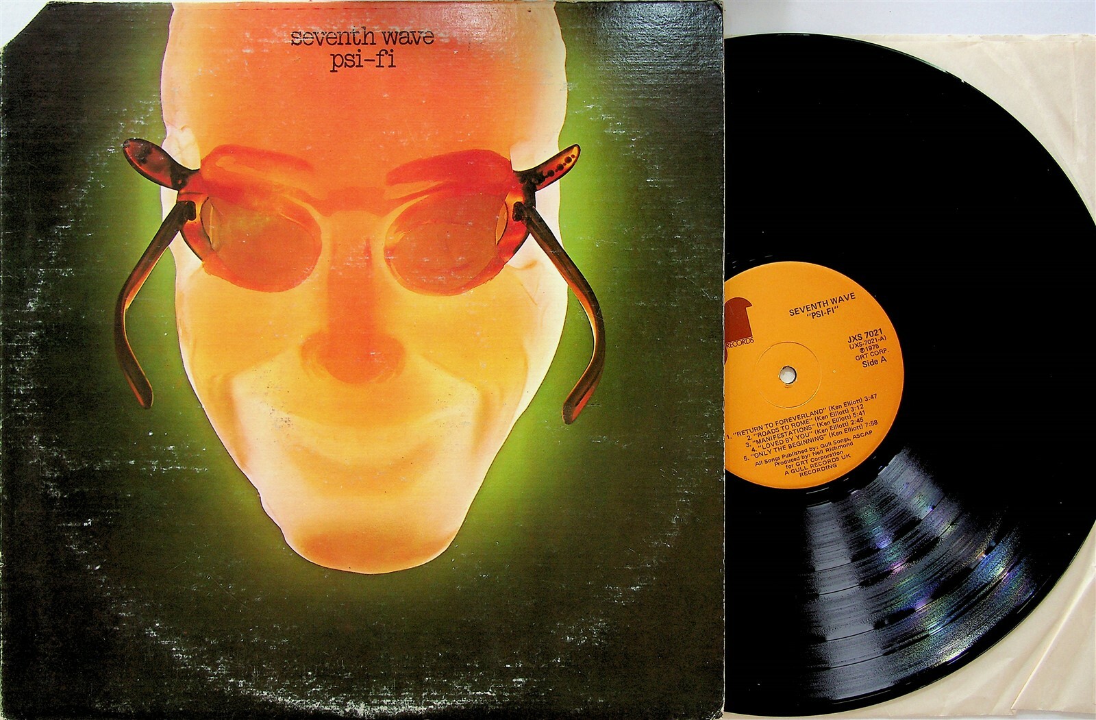 Seventh Wave ‎– Psi-Fi LP (1975 Janus Vinyl VG+) Prog/Synth SECOND HAND ...