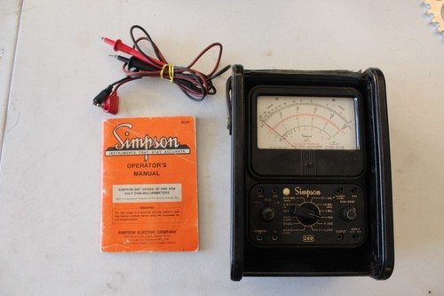 SIMPSON 260 SERIES 6P/6PM VOLT-OHM-MILLIMETER | eBay