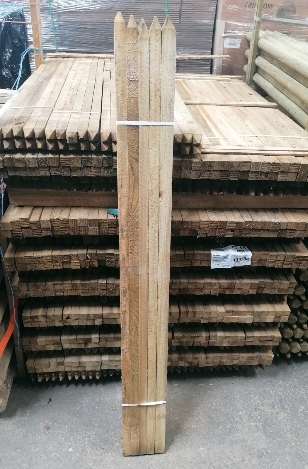Square & Pointed Wooden HC4 Pressure Treated Tree Stakes/Posts | eBay UK