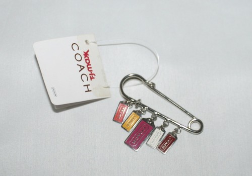 Coach Kilt Pin Enamel Skirt Lozenge Purse Bag Scarf Hangtags Charms ...